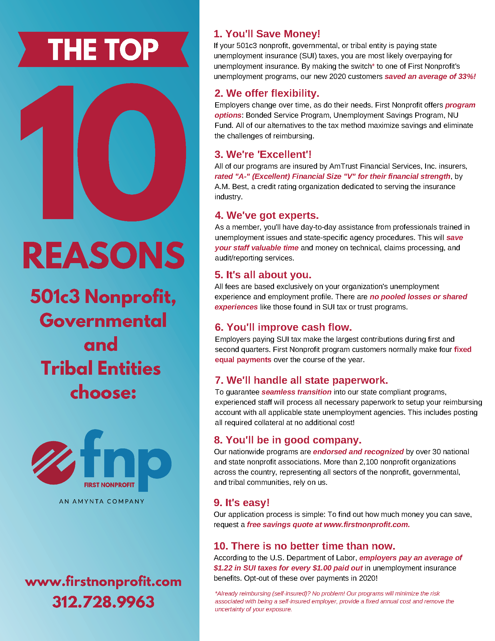 The Top 10 Reasons 501c3 Nonprofit, Governmental, and Tribal Entities ...